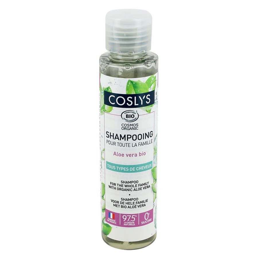 Coslys Family Shampoo Organic Aloe Vera For All Hair Types 100ml (3.38 ...